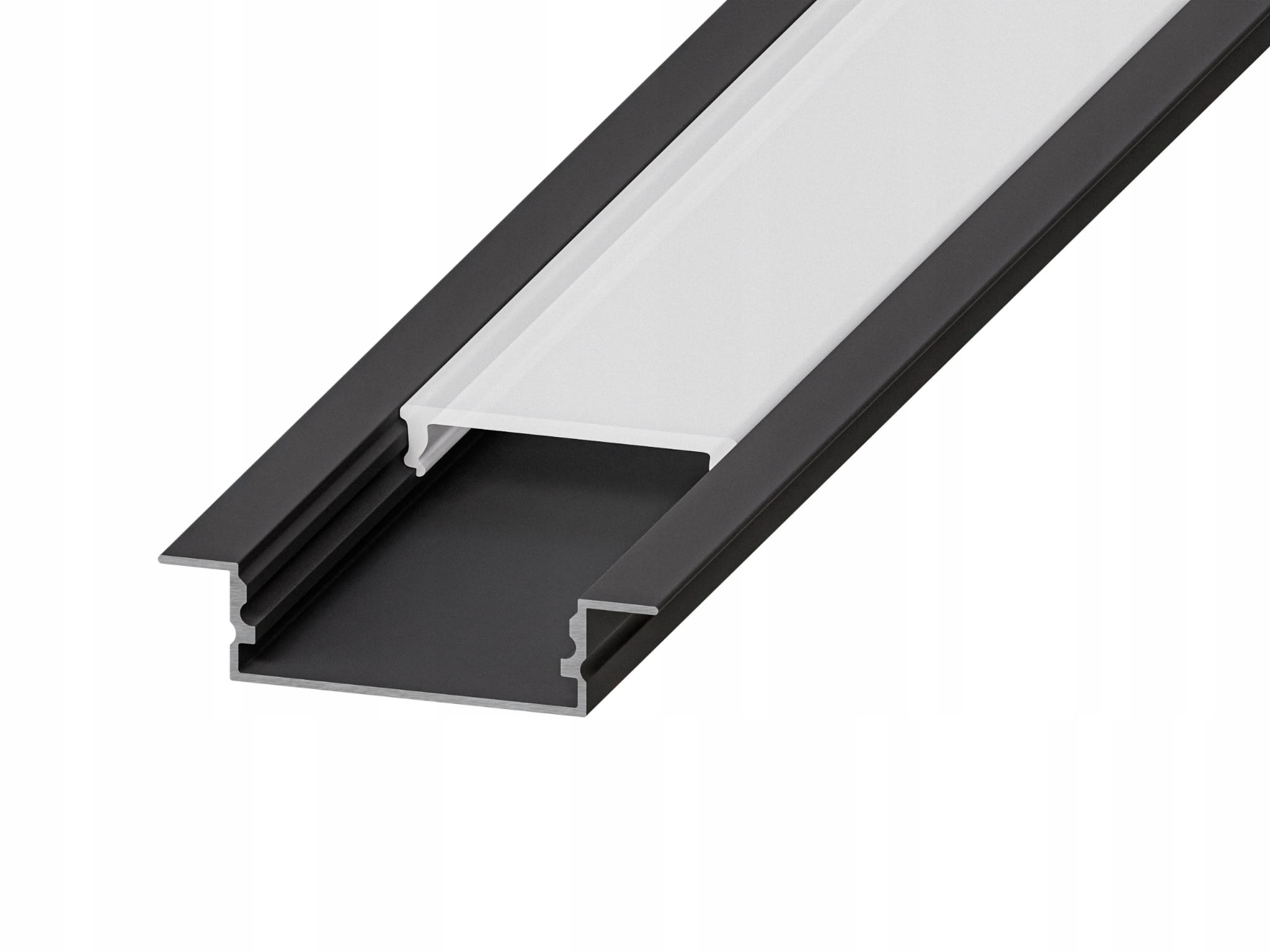 Profil LED Aluminiowy Do Taśma Szeroki Wpuszczany Anodowany na 3 Taśmy ...